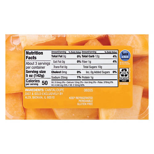 Cantaloupe Chunks, 16 oz